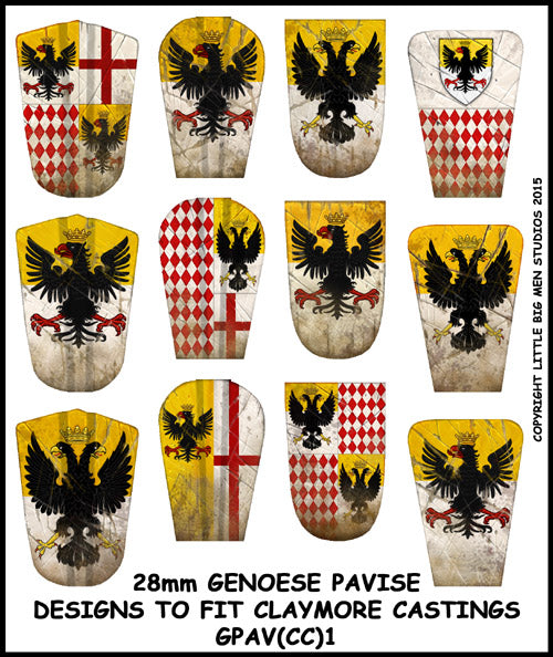 Genoese Pavise sheet 1 - Little Big Men Studios