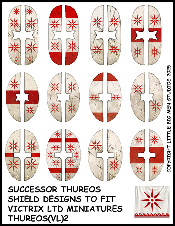 Successor Thureos shield designs 2 - Little Big Men Studios