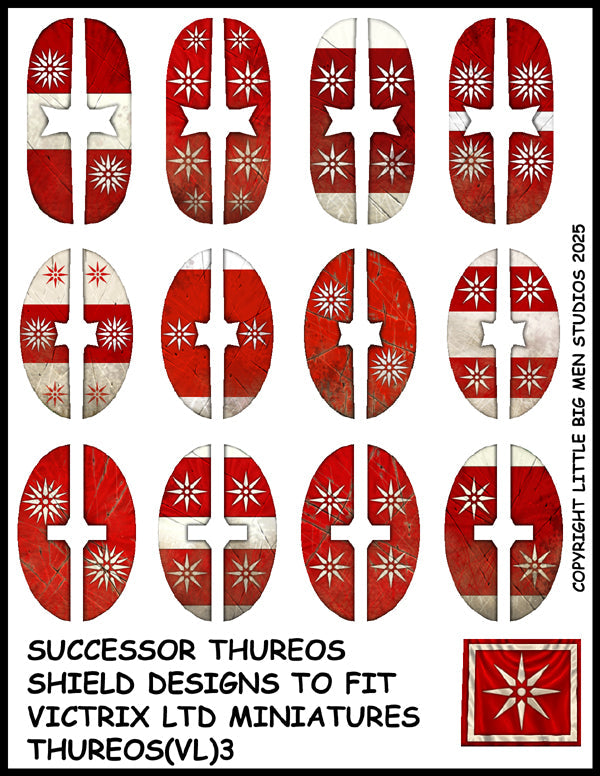 Successor Thureos shield designs 3 - Little Big Men Studios
