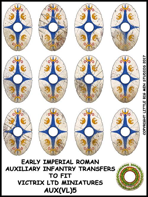Early Imperial Roman Auxiliary Shield Transfers 5 - Little Big Men Studios