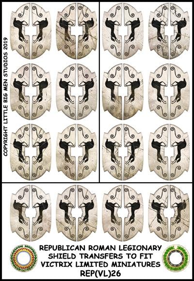 Republican Roman Shield Design 26 - Little Big Men Studios